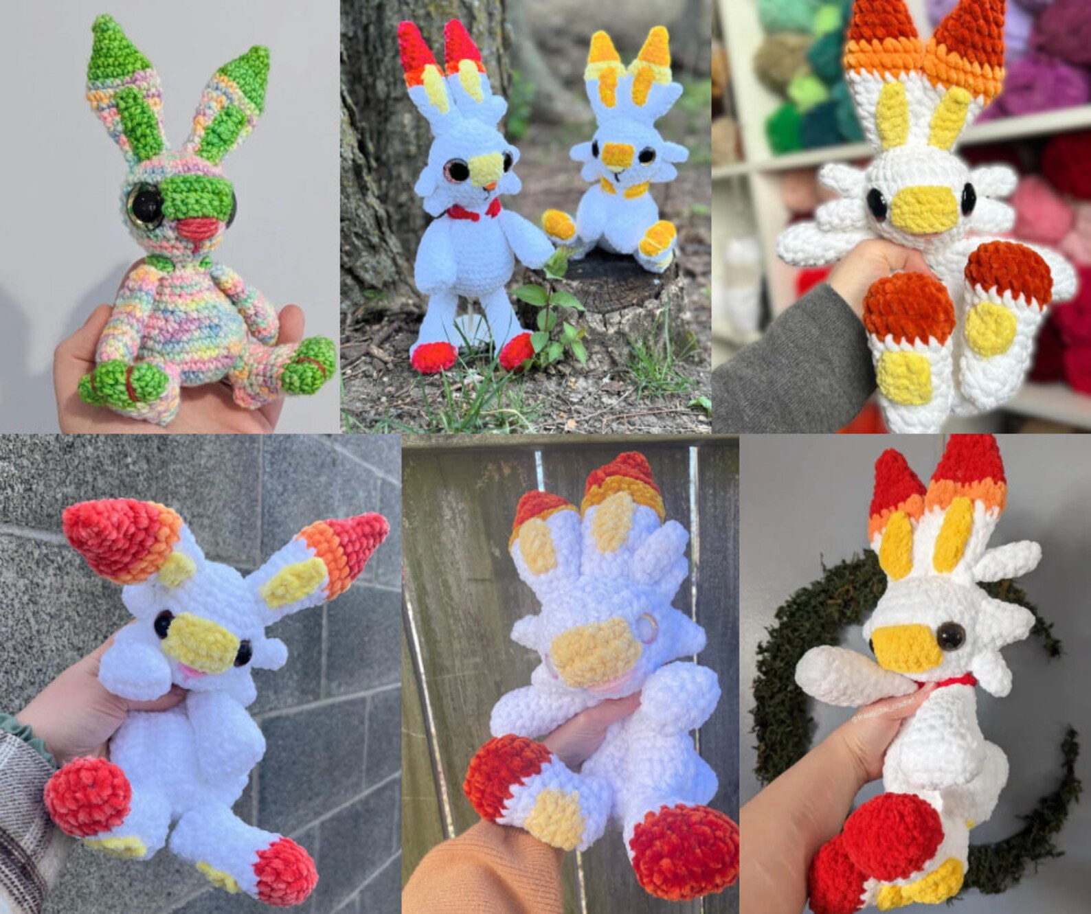Ember the Fire Bunny Snuggler/lovey Amigurumi Crochet Pattern - Etsy