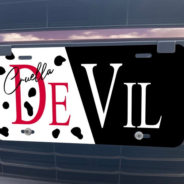 Devils License Plate Png - Etsy