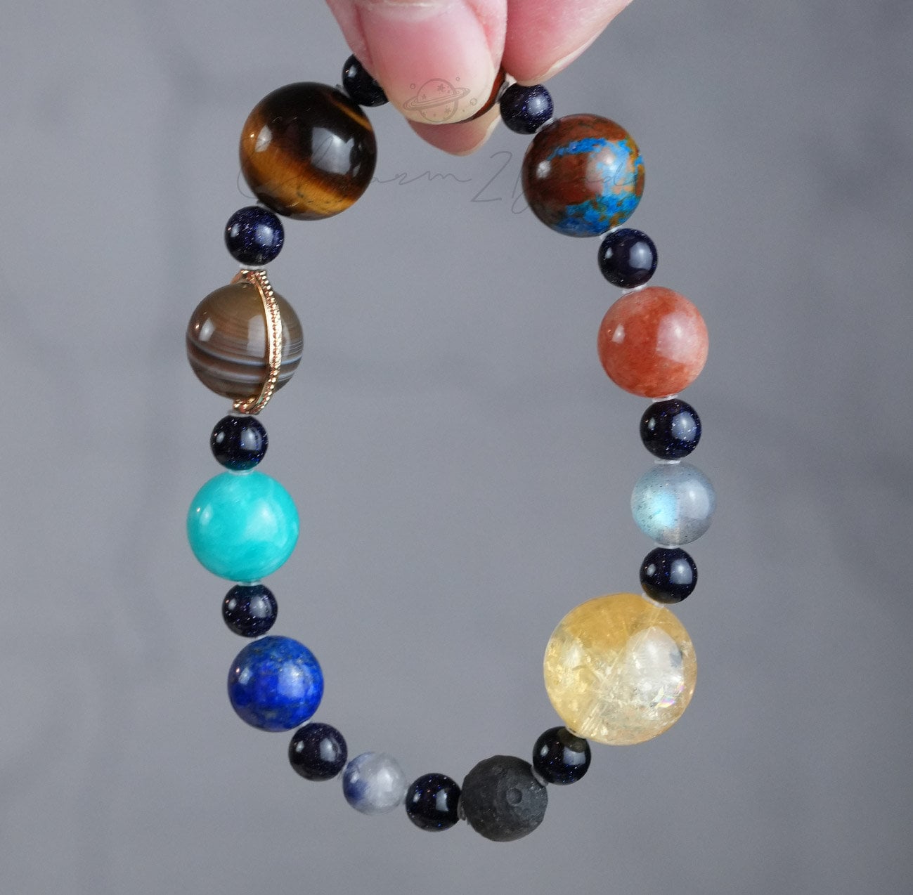 Precious Gemstone Planet Universe Solar System Handmade Original Design ...