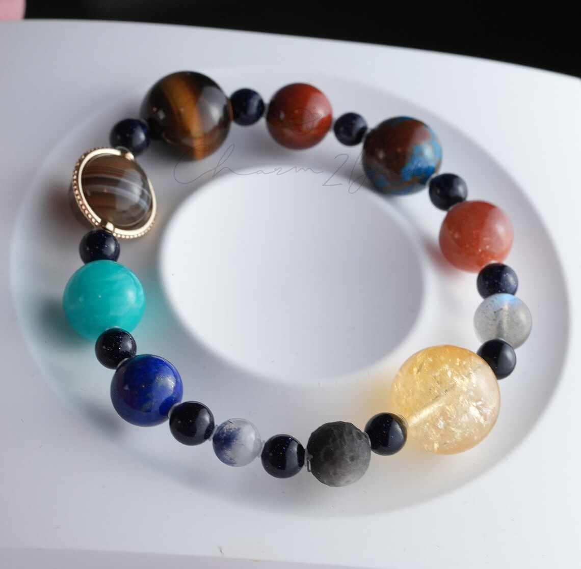 Precious Gemstone Planet Universe Solar System Handmade Original Design ...