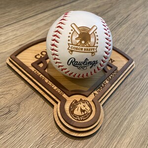 Custom Baseball/softball Ball or Display, End of Season Gift, Baseball ...