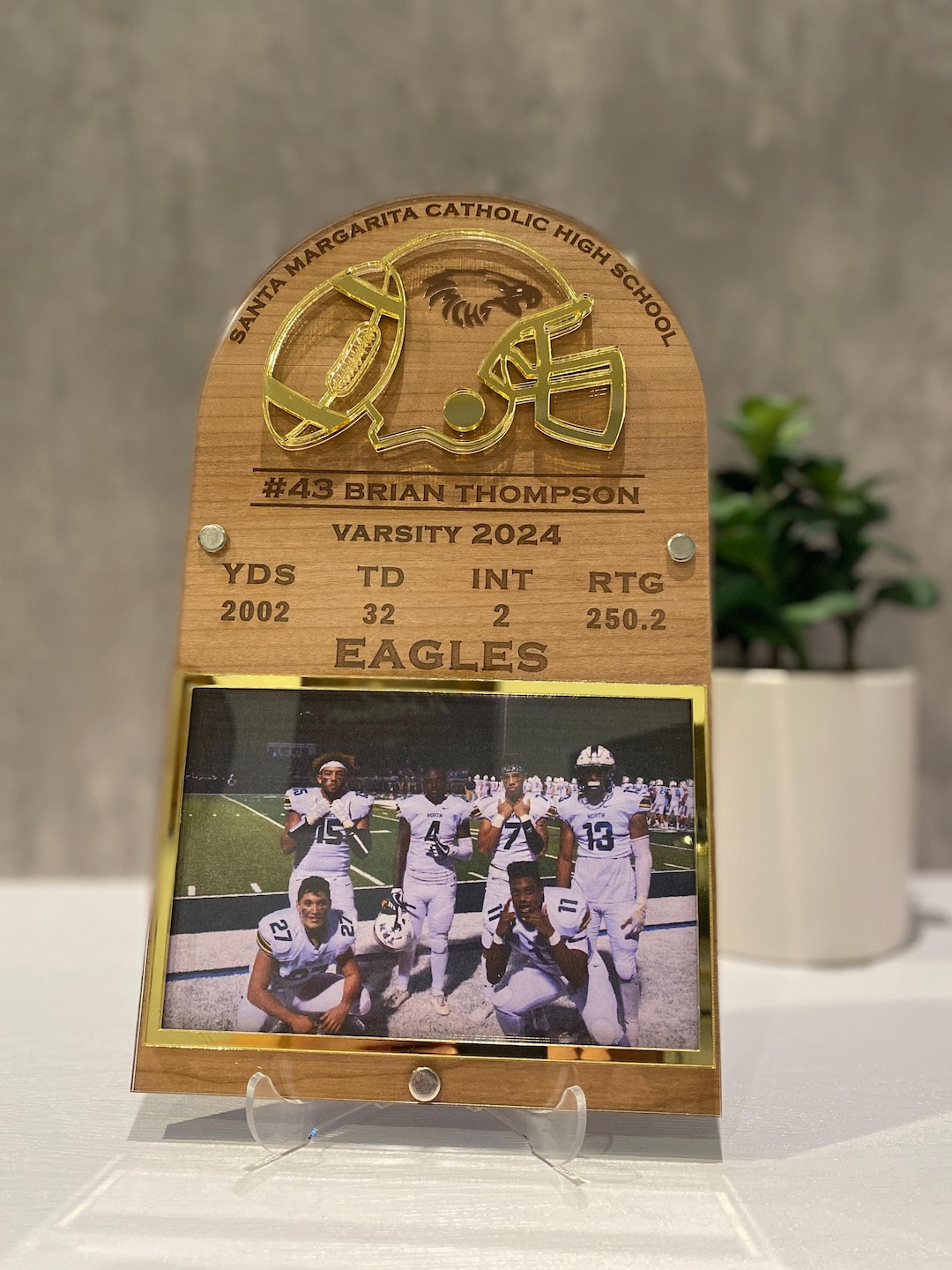 Personalized Football Player Stats and Picture Frame - Etsy