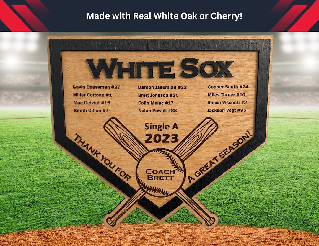 Custom Baseball Softball Coach Gift Plaque With Coach and Players Names ...