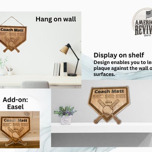 Custom Baseball Softball Coach Gift Plaque With Coach and - Etsy