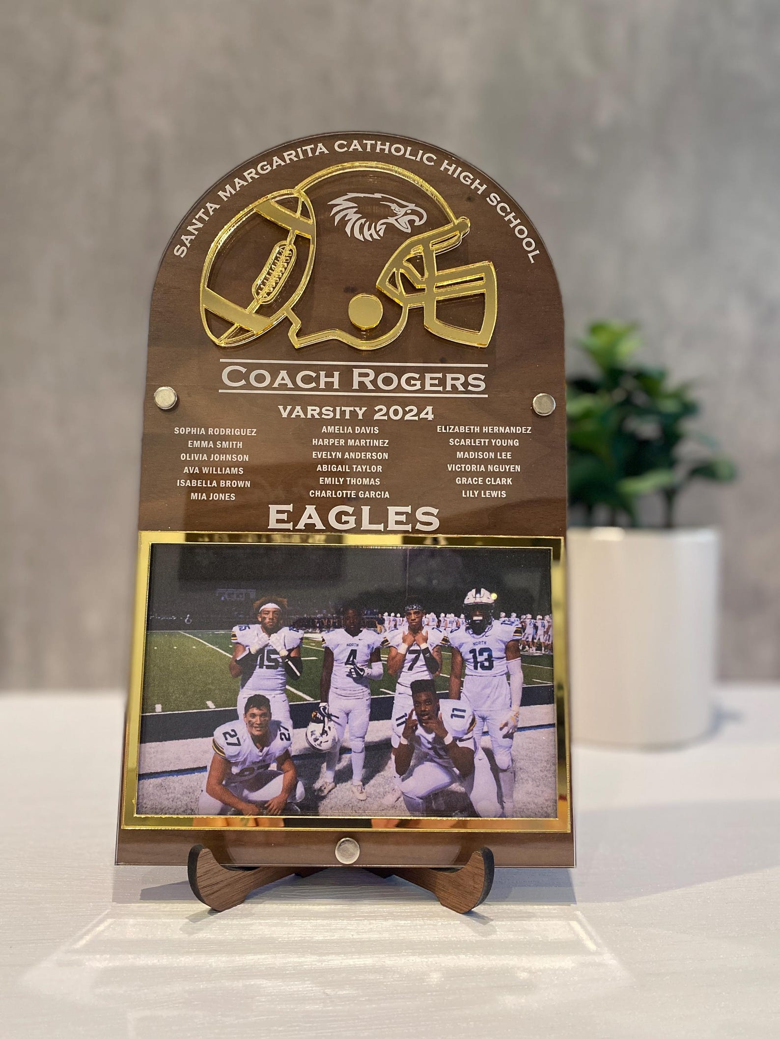 Custom Football Coach Team Picture Frame - Etsy