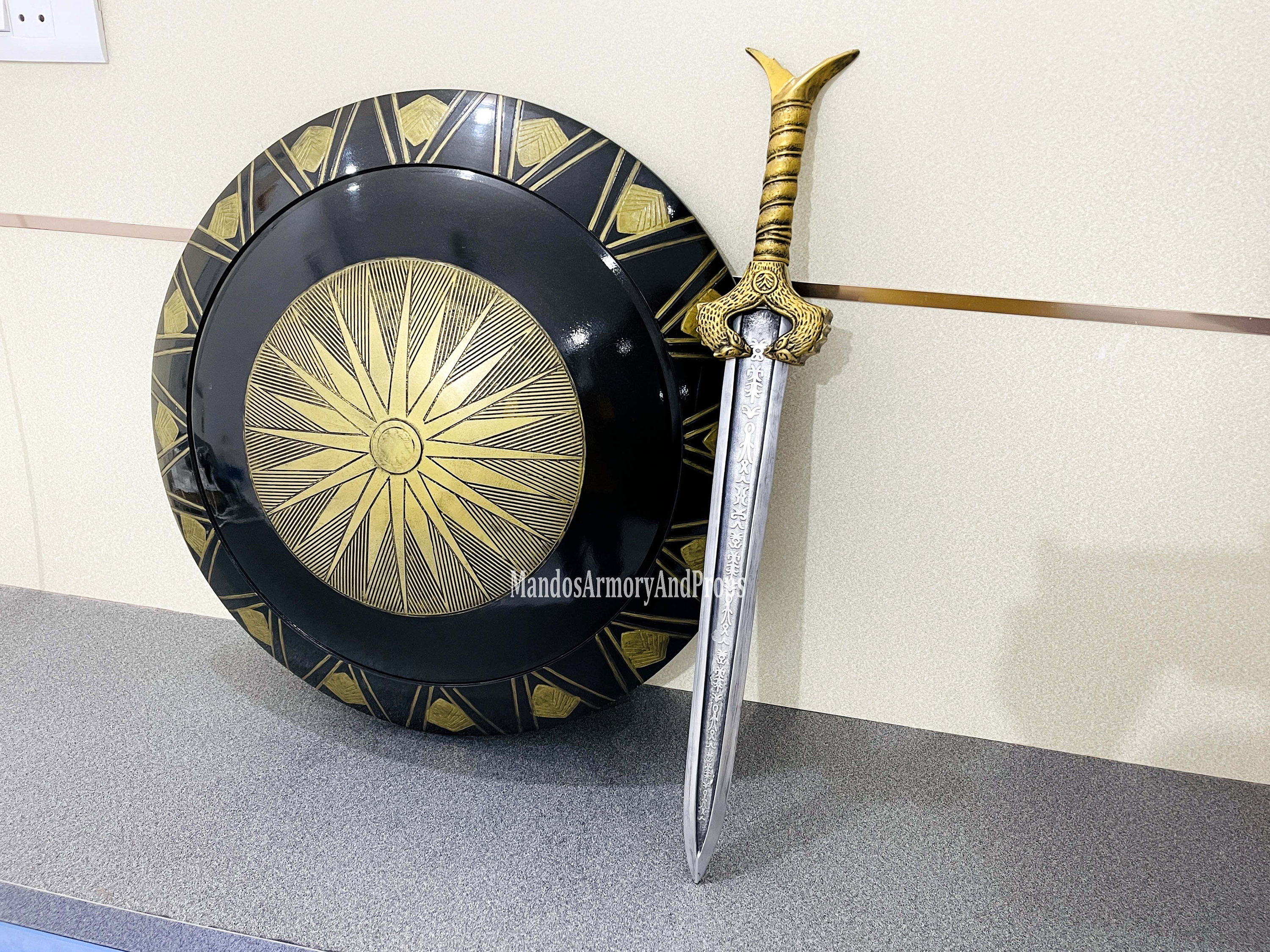 Wonder Woman Shield and Sword - Etsy