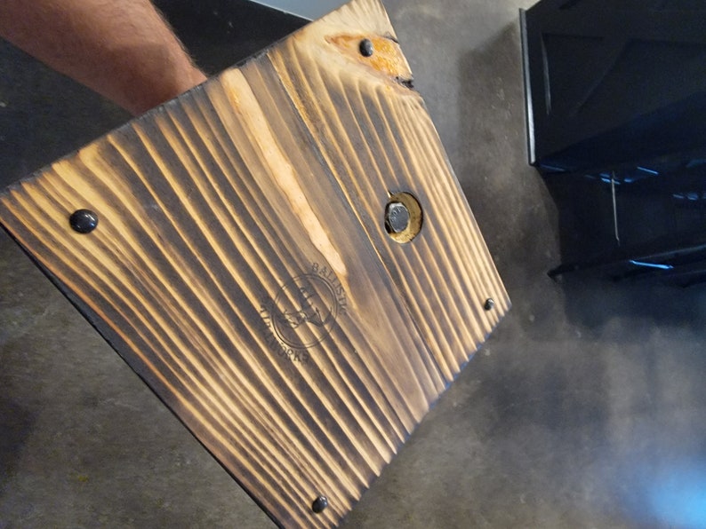 Custom Tabletop-desktop Pedestal/mount for European Mount BURNT Wood ...