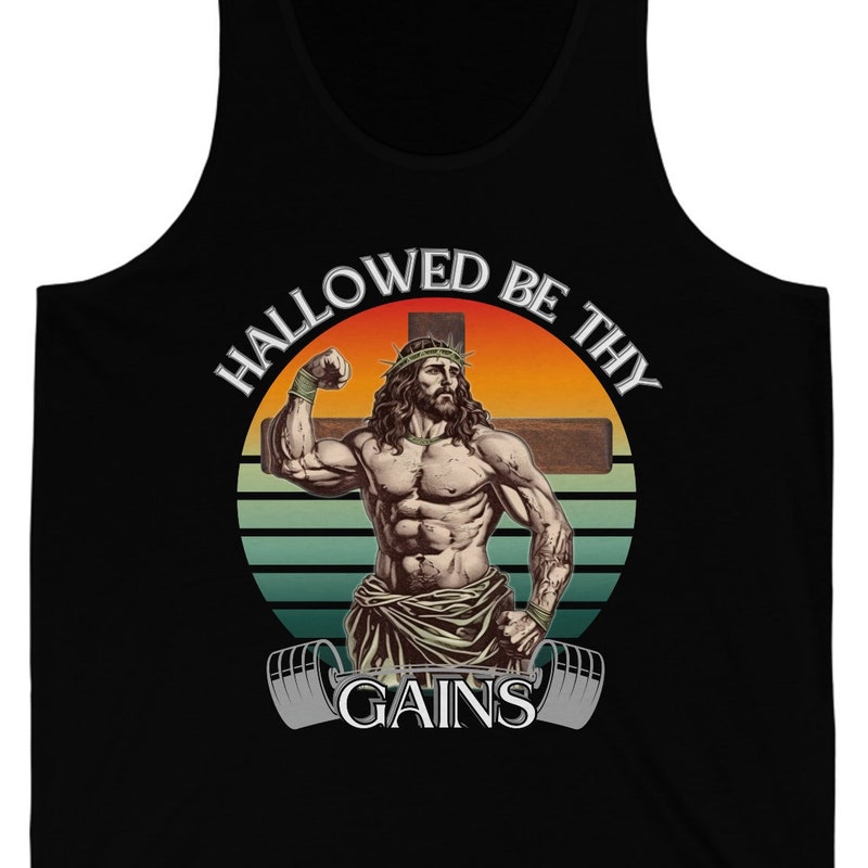 Funny Jesus Tank Tops Men - Etsy