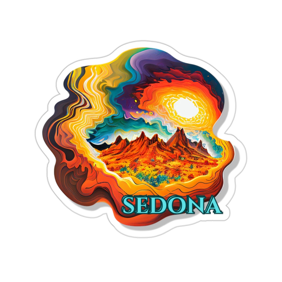 Sedona Sticker, Desert Adventure Sticker, Cathedral Rock Sticker ...
