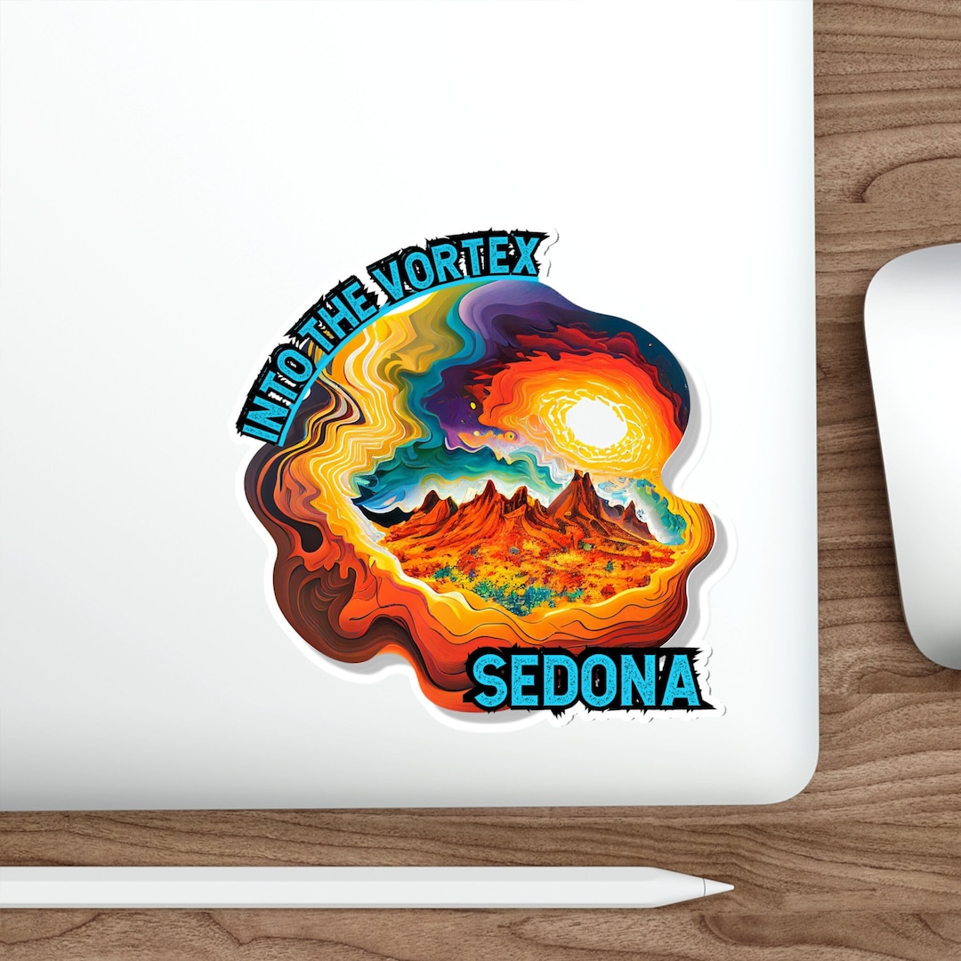 Sedona Sticker Waterproof Vinyl, Desert Adventure Sticker, Cathedral ...