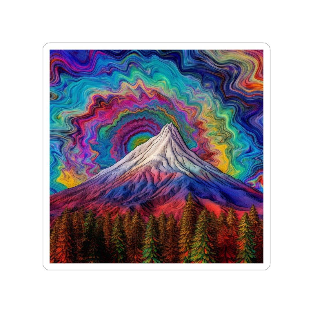 Shasta Sticker, Outdoor Sticker Mount Shasta, Hiking Sticker Waterproof ...