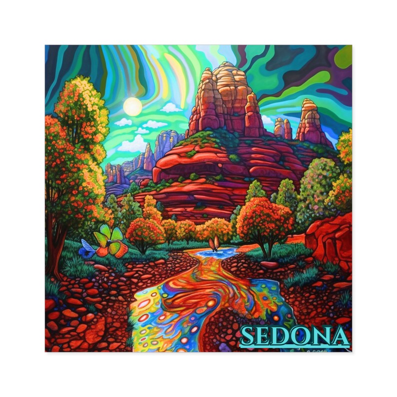 Sedona Sticker, Red Rock Secret Mountain Cathedral Rock Sticker, Hiking ...