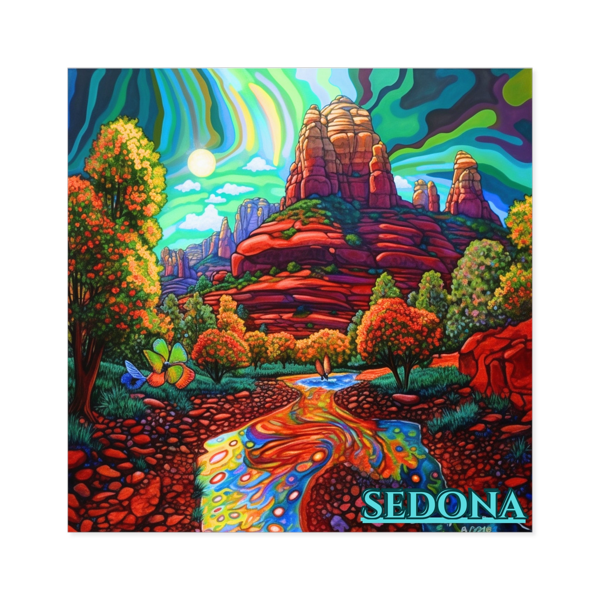 Sedona Sticker, Red Rock Secret Mountain Cathedral Rock Sticker, Hiking ...