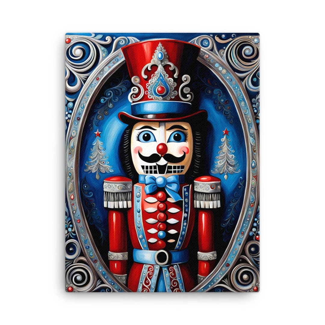 Nutcracker Art Wall Decor 18x24 Gallery Canvas Nursery Christmas Art ...