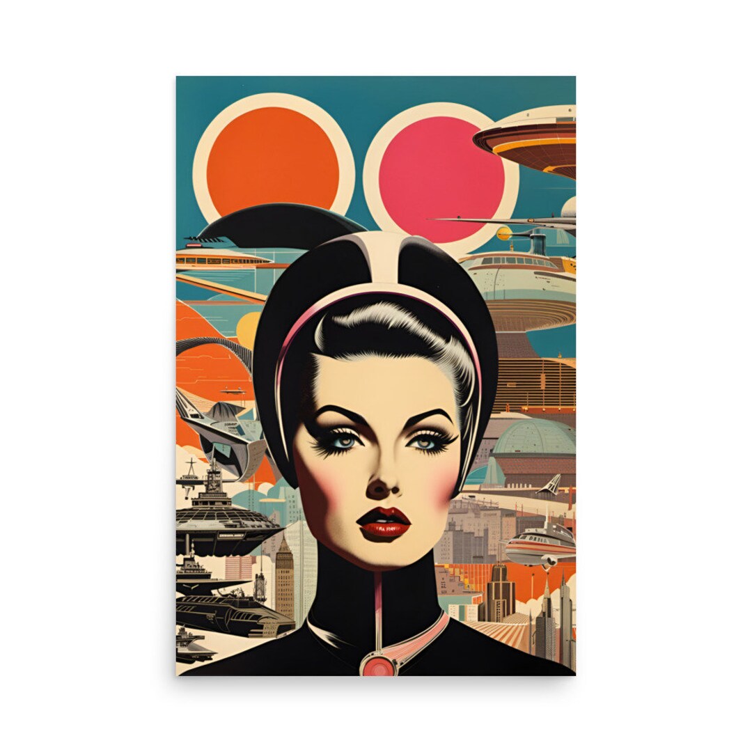 Steampunk Aviatrix Poster 24x36 Retro Futuristic - Etsy