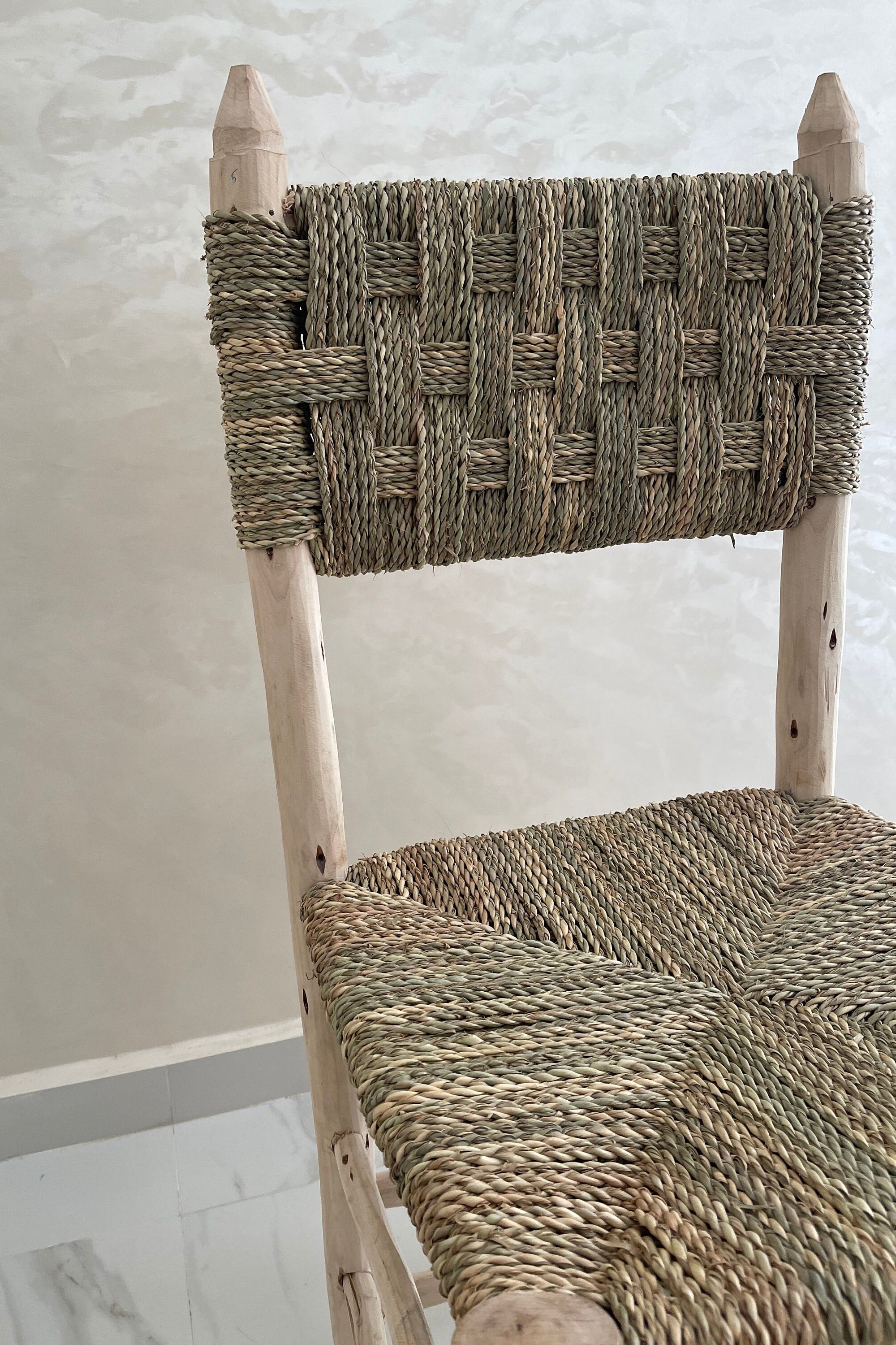 Rattan Bar Stools Handcrafted Chair Braid Straw Stool - Etsy