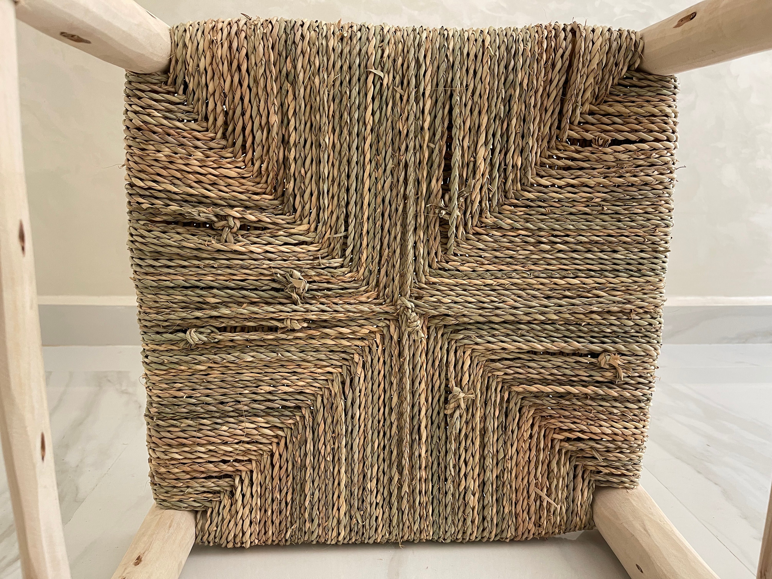 Rattan Bar Stools Handcrafted Chair Braid Straw Stool - Etsy