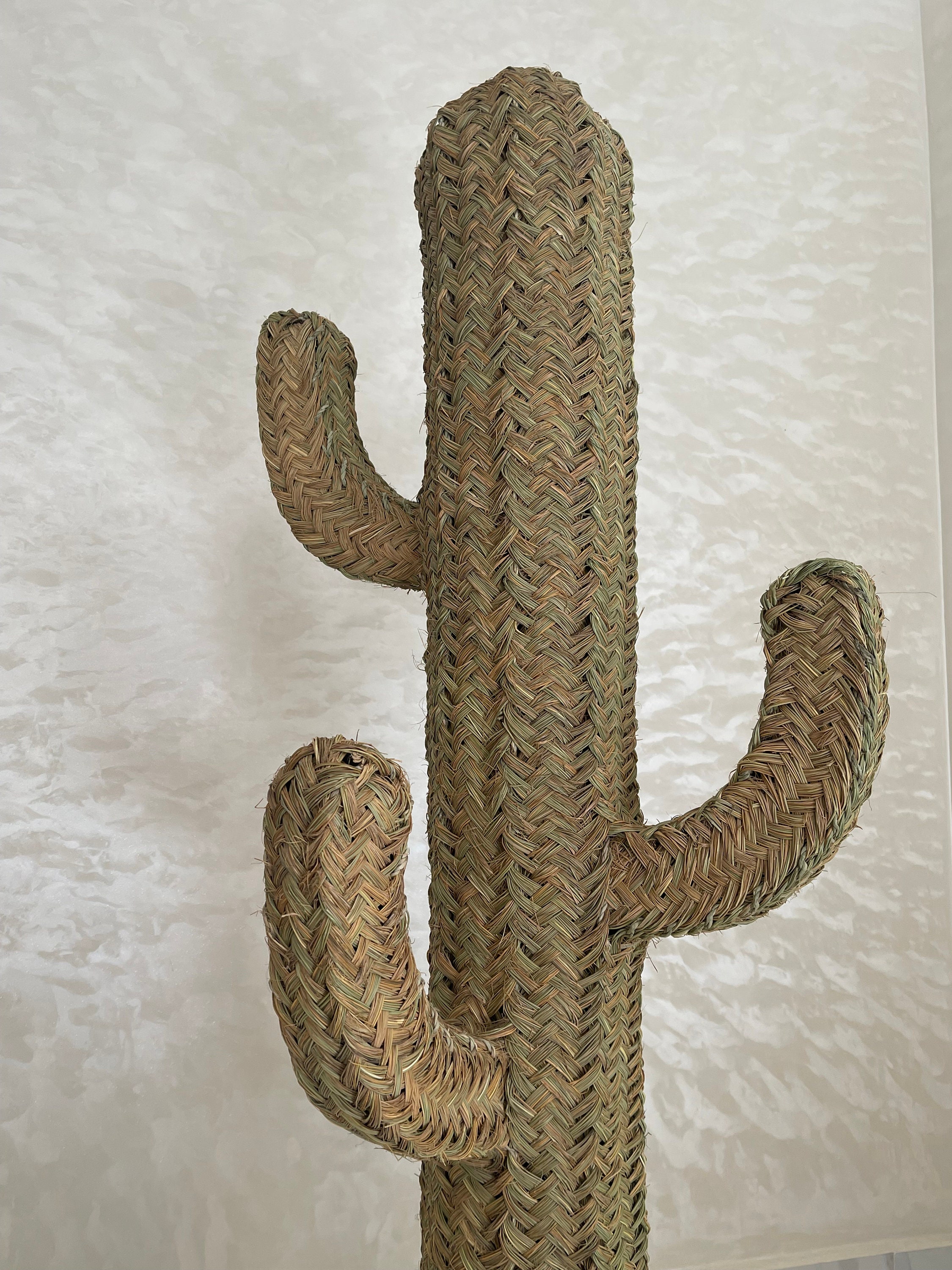 1 Straw Cactus Rattan Cactus Doummoroccan Decor Handmade - Etsy
