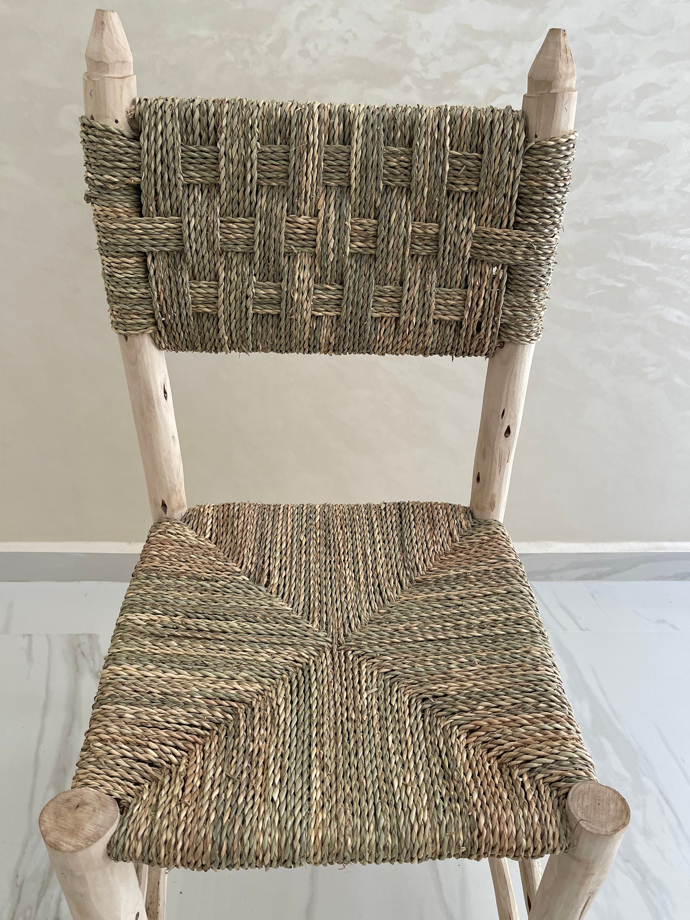 Rattan Bar Stools Handcrafted Chair Braid Straw Stool - Etsy