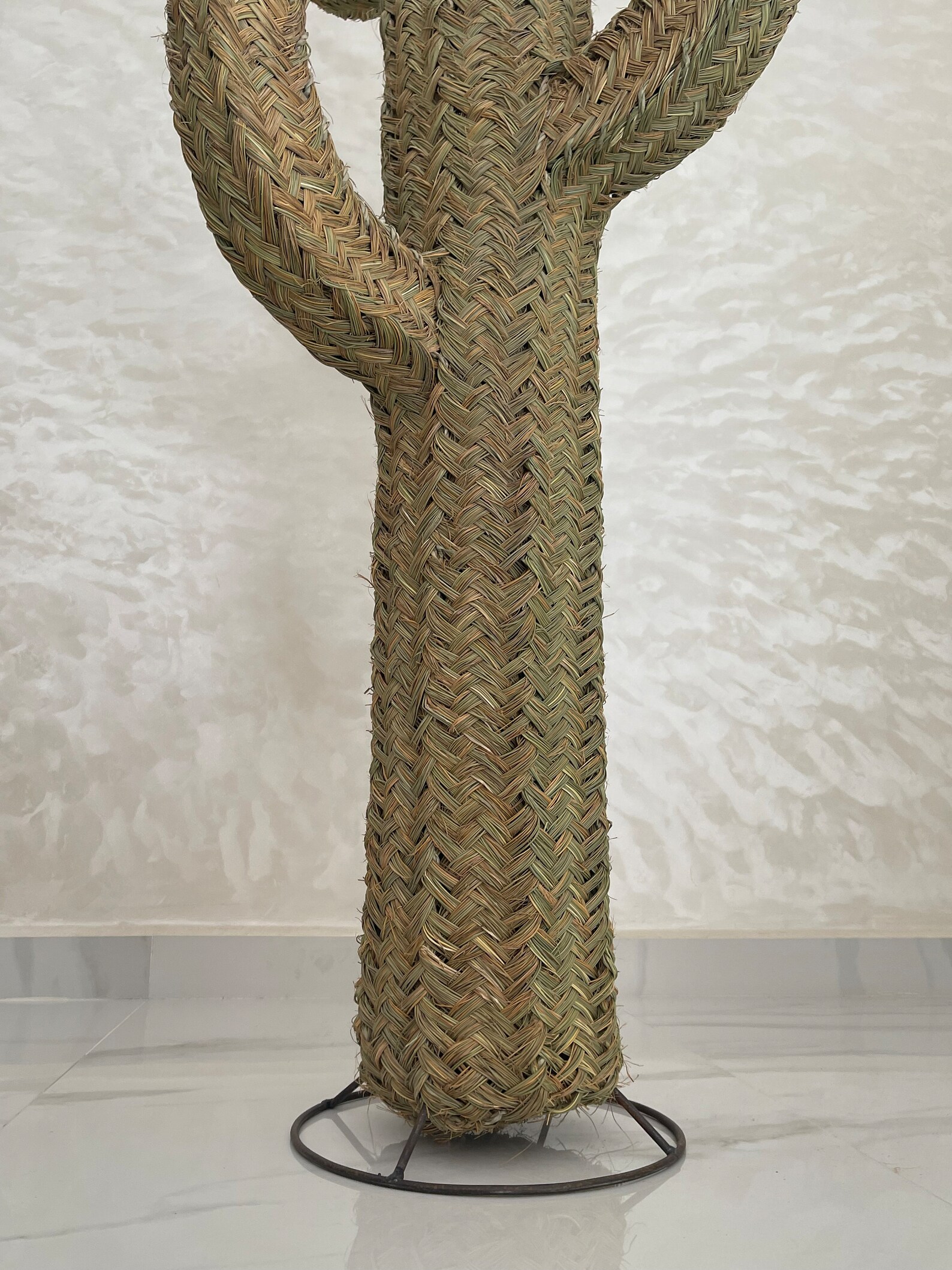 1 Straw Cactus Rattan Cactus Doummoroccan Decor Handmade - Etsy