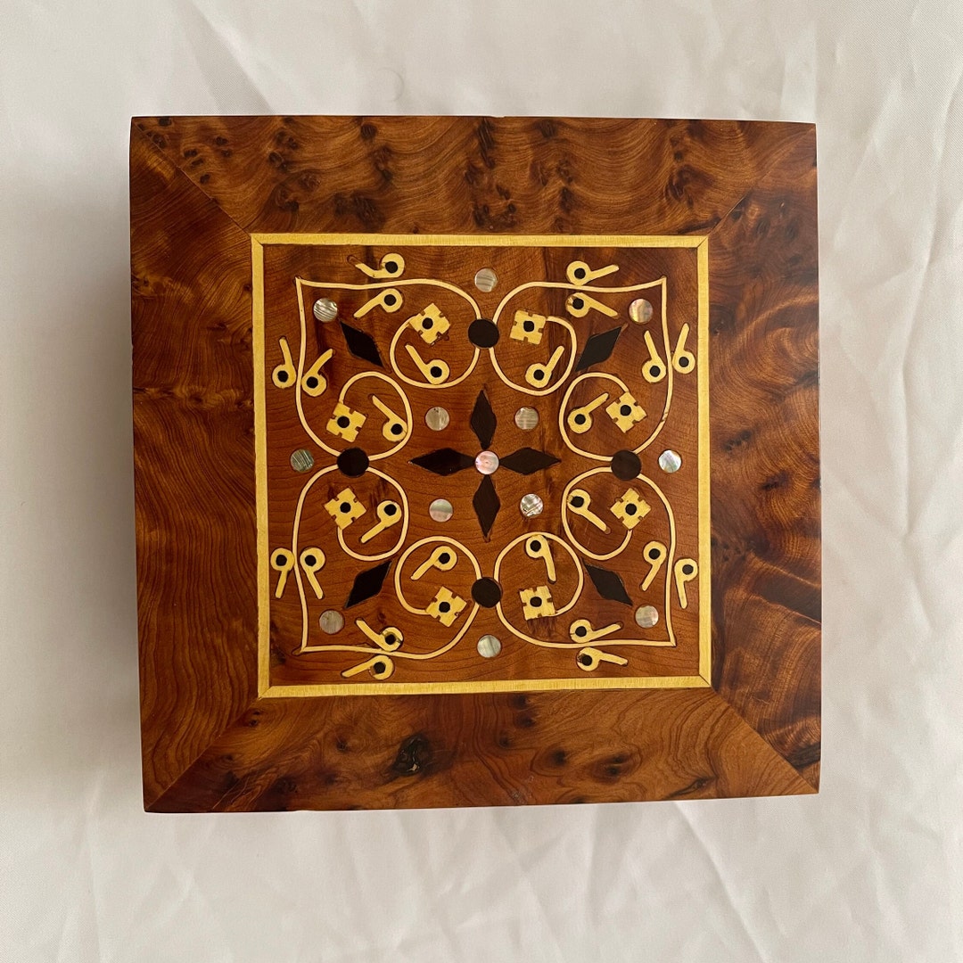 SECRET OPENING BOX, Puzzle Lock Box, Wooden Handmade Box, Wooden ...