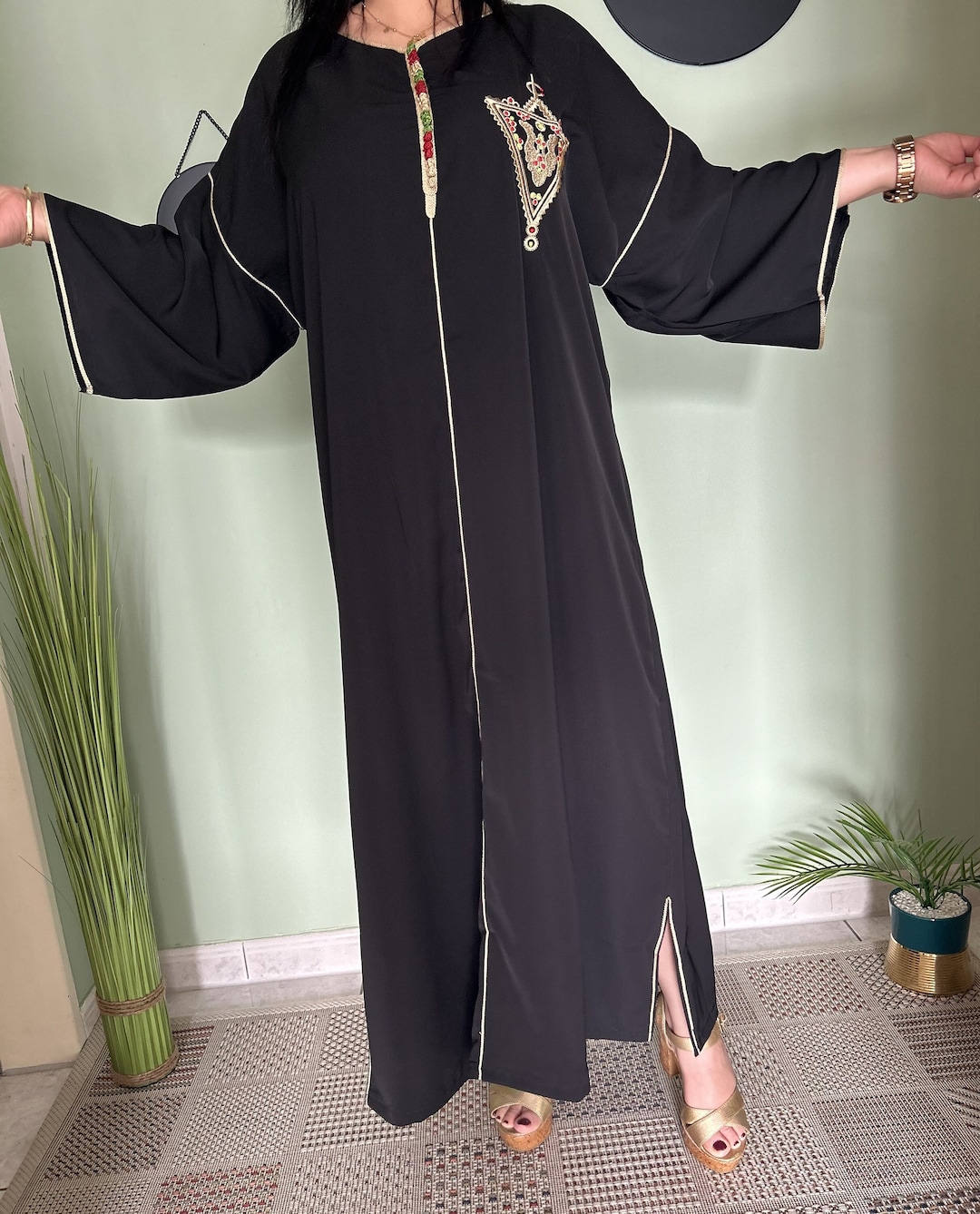 Moroccan Abaya Gandoura Caftan Dress Super Fabric One Size - Etsy