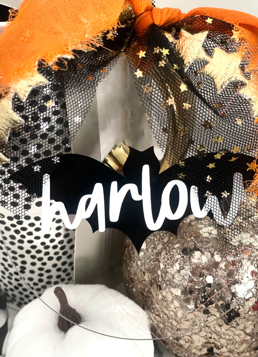 Personalized Acrylic BAT Tags Halloween Trick or Treat - Etsy