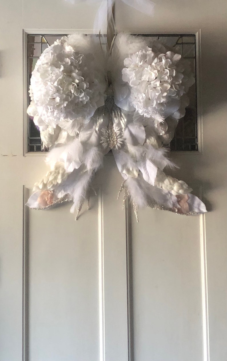 Angel Wing Wreath Wall Decor - Etsy