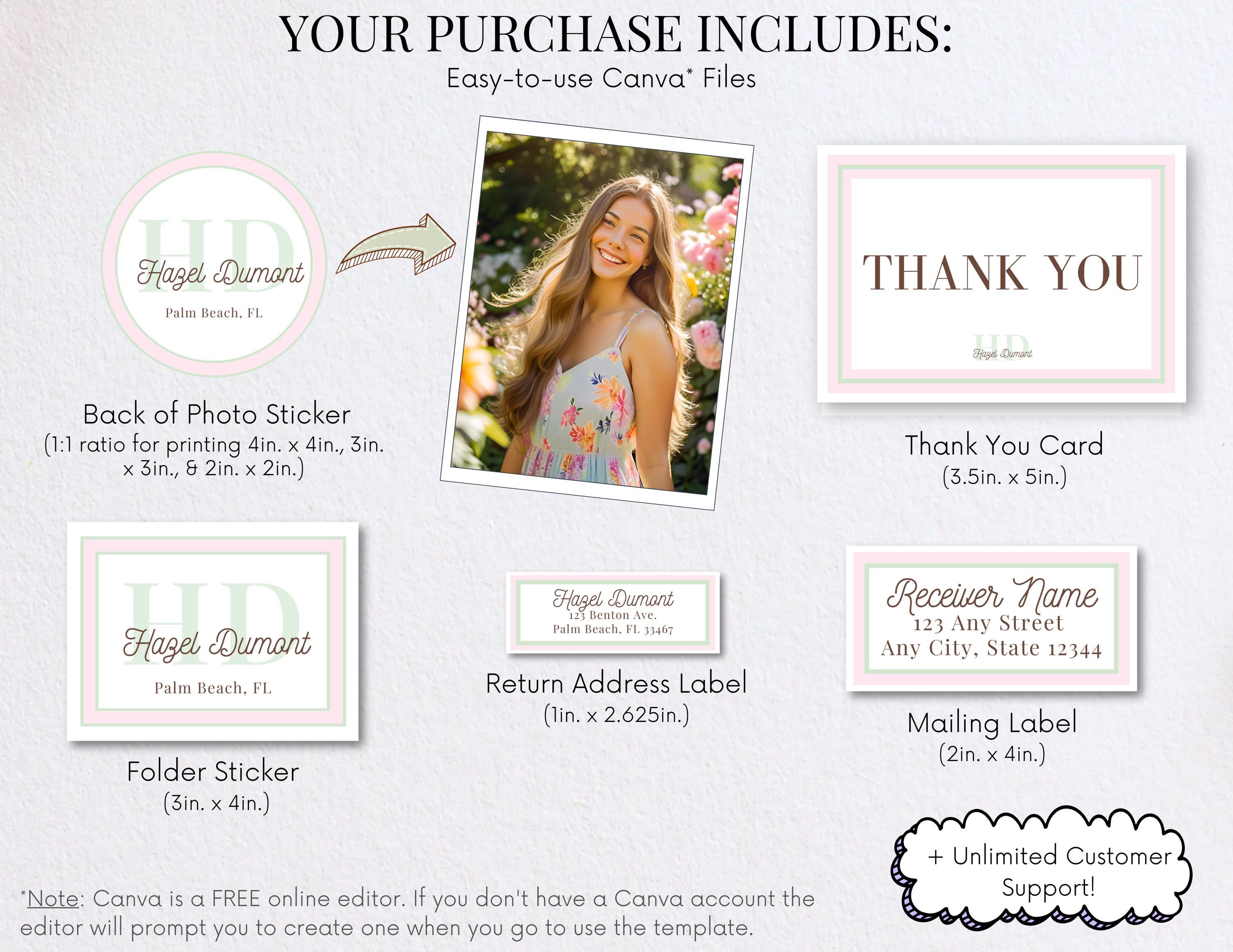 Customizable Sorority Recruitment Packet Template, Editable Pink Green ...