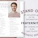 Fraternity Resume Template With Photo; Social Resume Template and Cover ...