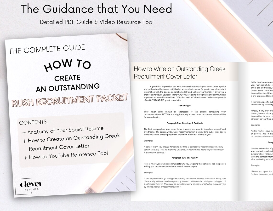 Fraternity Photo Resume Template Social Resume Template and - Etsy