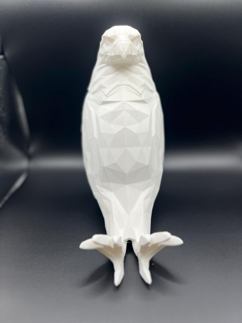 3D Printed Hawk Wall Light | Large LED Backlit Bird Sculpture | Modern ...