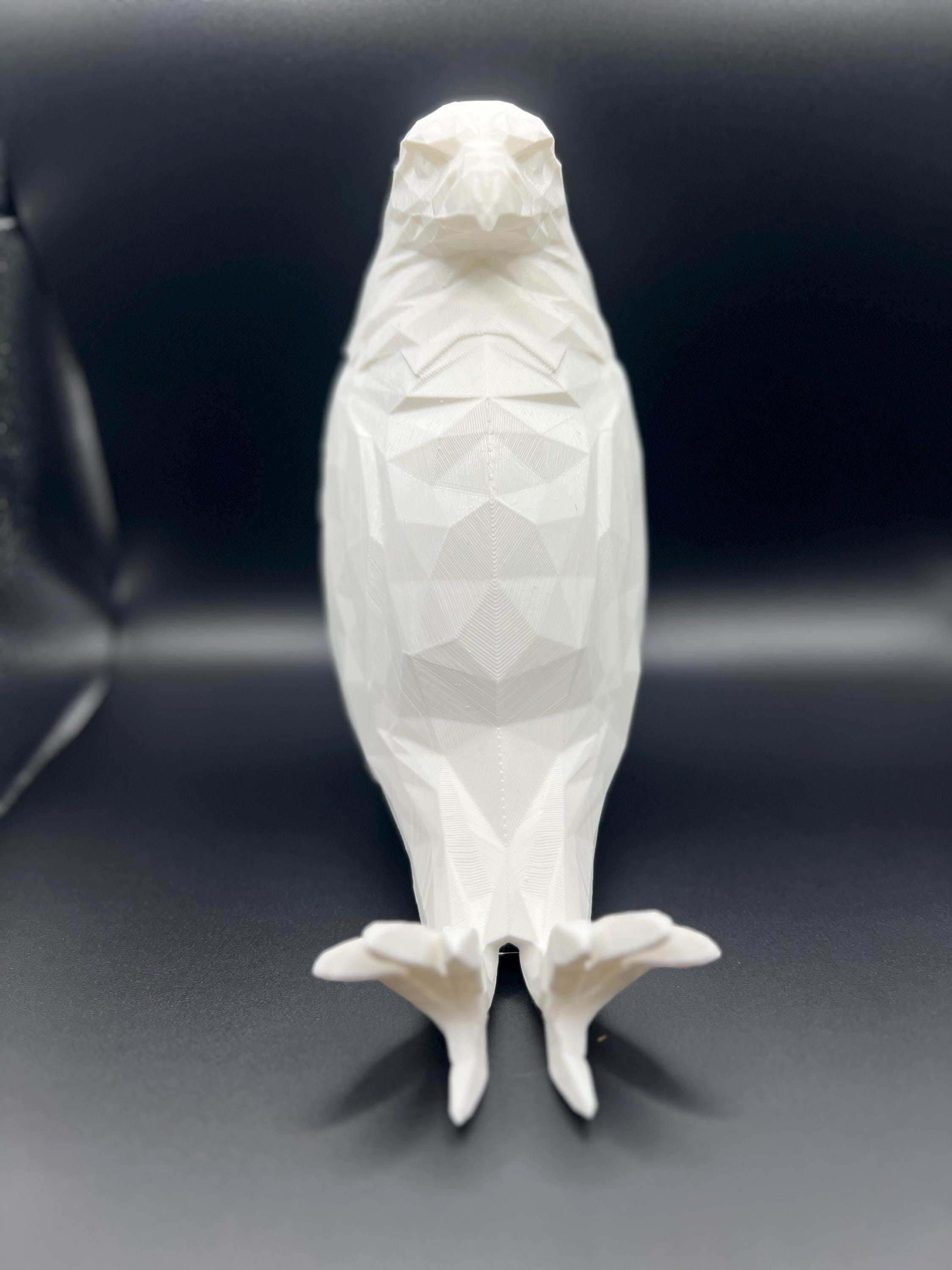 3D Printed Hawk Wall Light | Large LED Backlit Bird Sculpture | Modern ...