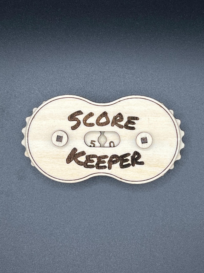 Handcrafted Wooden Score Keeper | Laser-cut, Compact, Lightweight ...