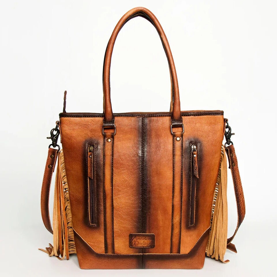 American Darling Concealed Carry Cowhide Leather Handbag With Crossbody ...