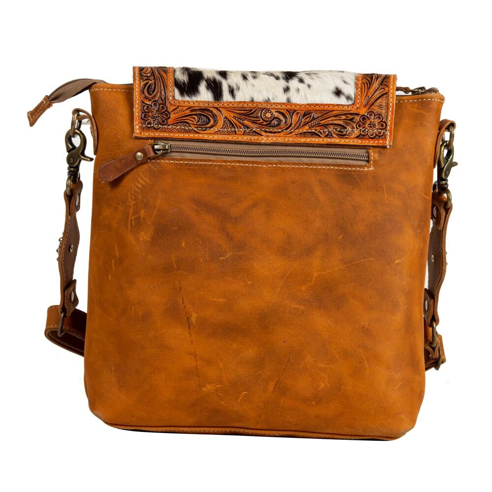 Myra Hand-tooled Leather Shoulder Bag-saddleback Crossbody Bag ...