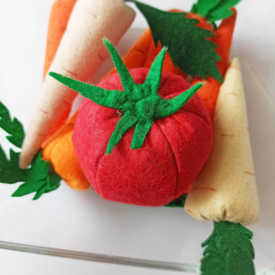 Felt Tomato, Hand-sewn, Vegetables, Decorations, Felt Toy - Etsy