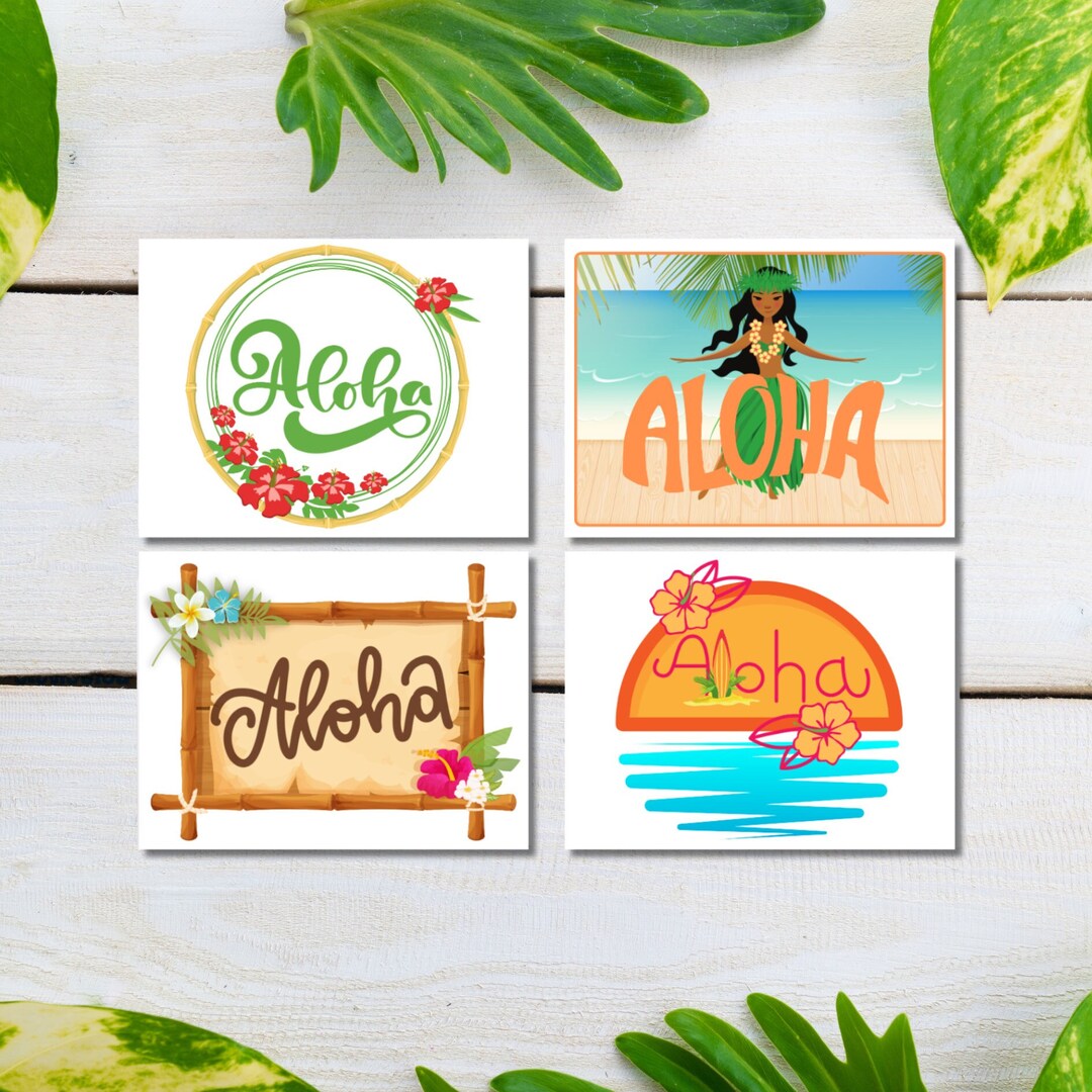 Hawaiian Aloha Notecards, Island Vibe Thinking of You Cards, Tropical ...