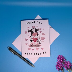 Farm Animal Thank You Notecards, Animal Pun Appreciation Cards, Blank ...