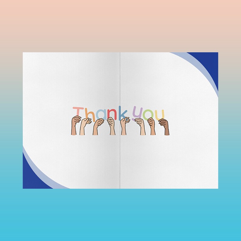 Multi-language Thank You Card: International Gratitude - Etsy