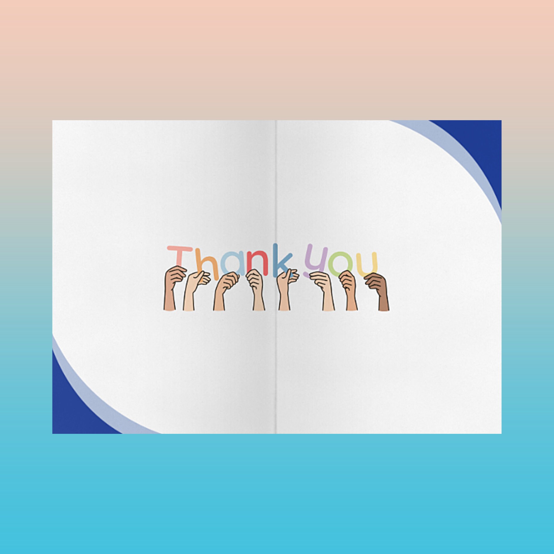 Multi-language Thank You Card Gratitude Card Appreciation - Etsy