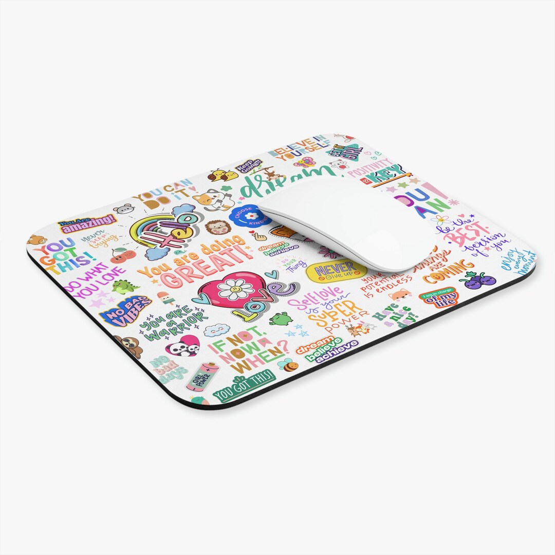 Inspirational Mouse Pad, Positive Affirmations Mouse Pad, Fun Desk ...