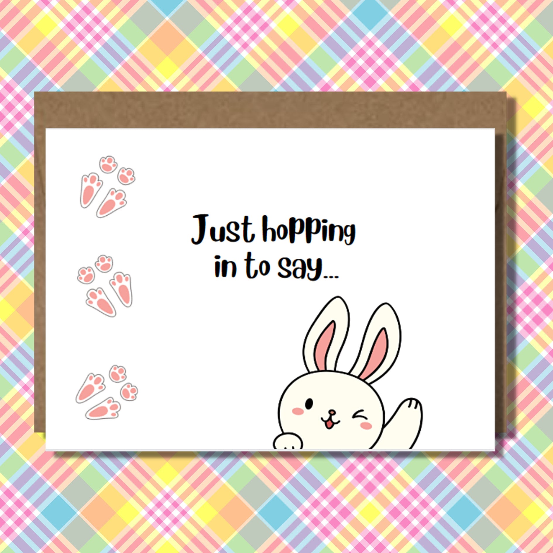Cute Bunny Card, Some-bunny Loves You Card, I Love You Card, Couple's ...