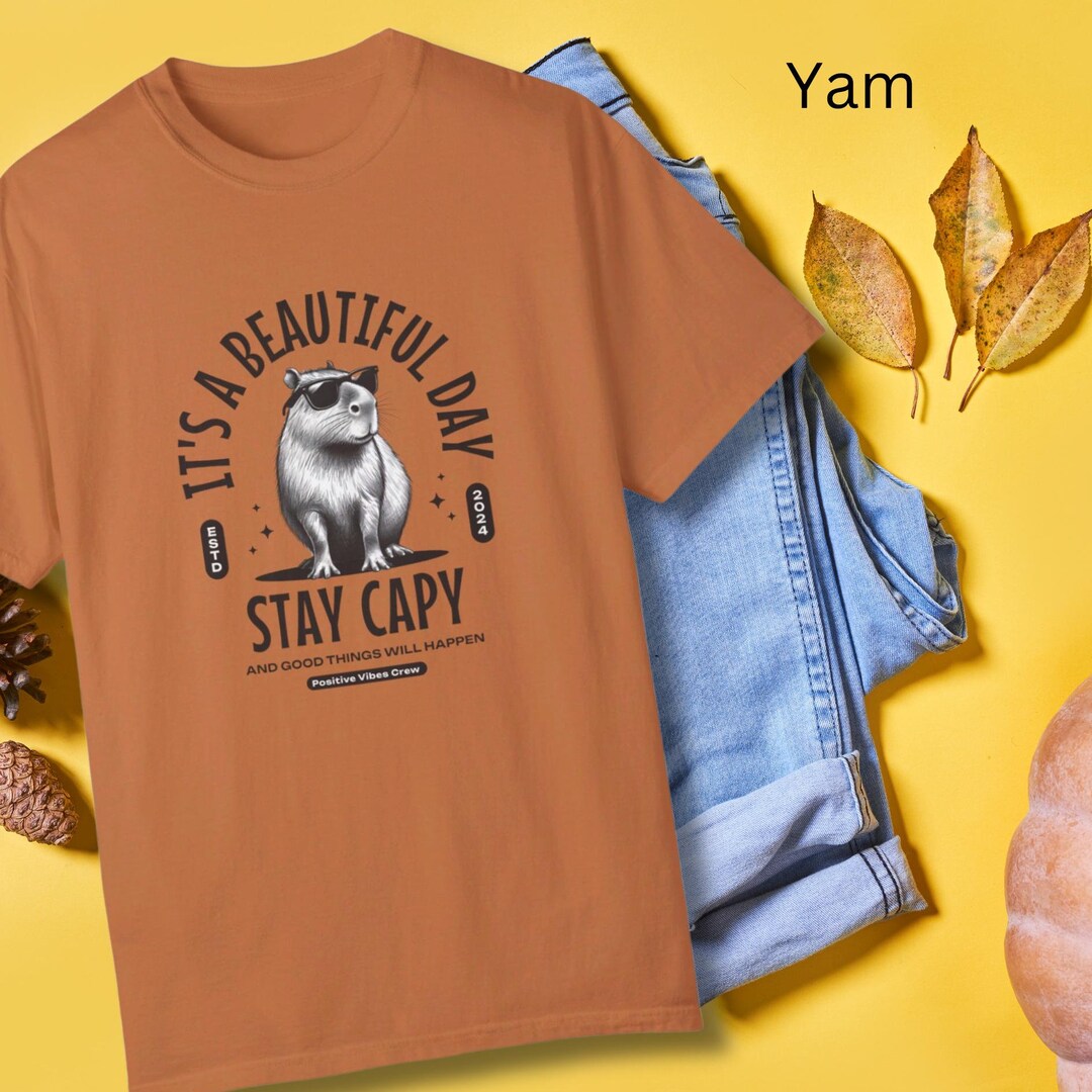 Comfort Colors Capybara Shirt, Social Club Vintage Vibe Stay Capy Tee ...