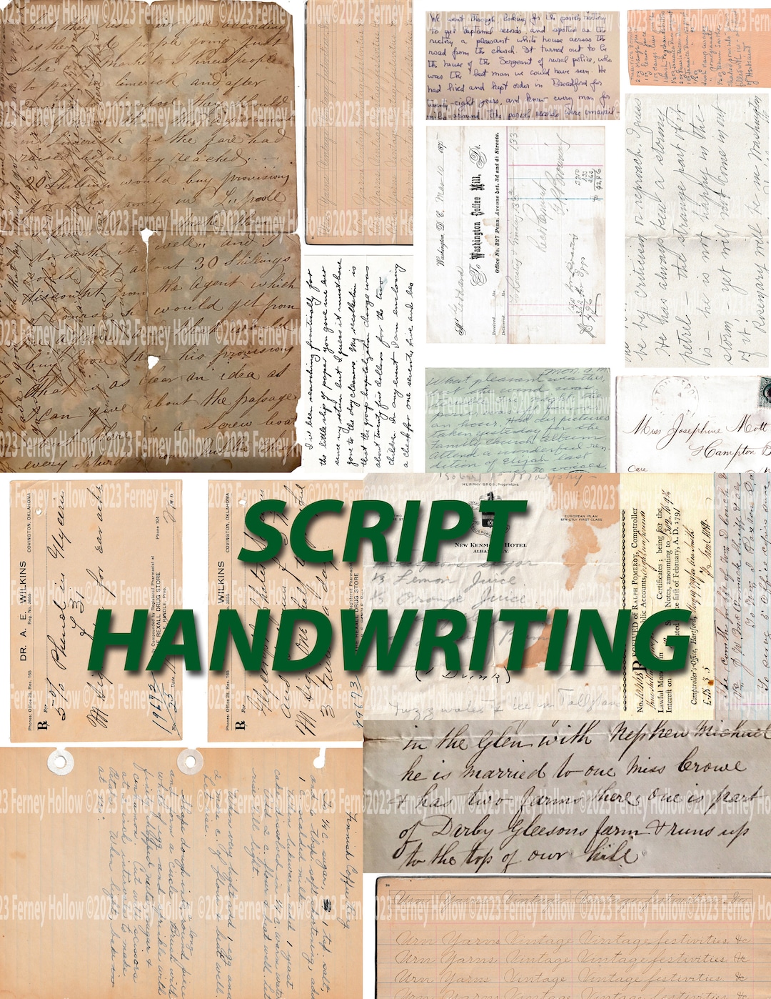Script Handwriting Digital Download - Etsy