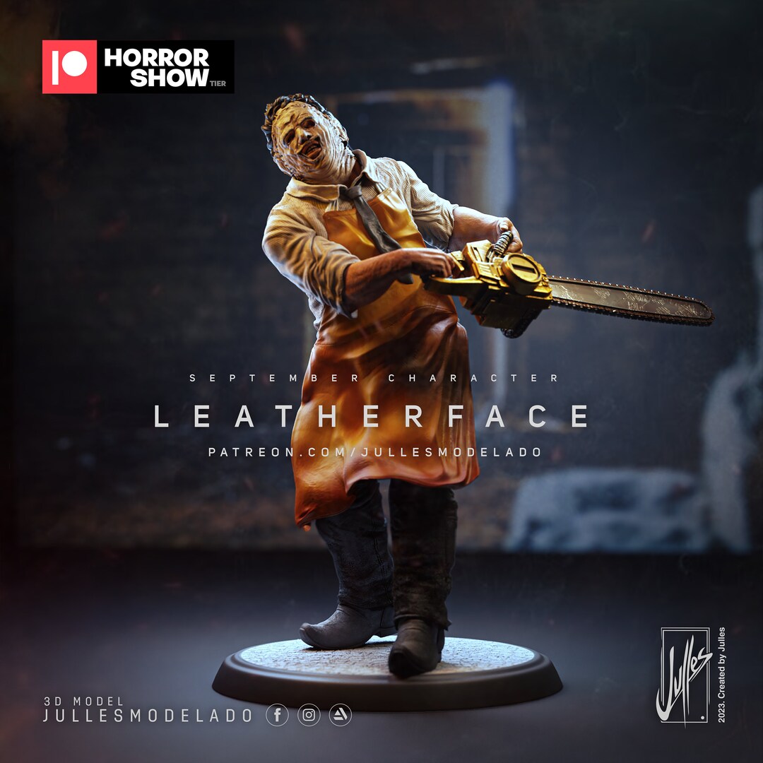 Julles_modelado_leatherface 3D Printing STL 3D Model 3d - Etsy