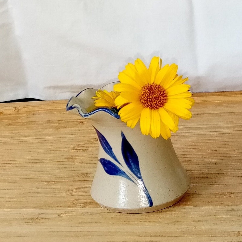 Ruffled Rim Vase - Etsy