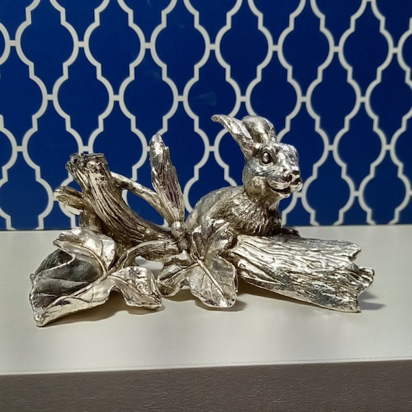 Pewter Rabbit - Etsy