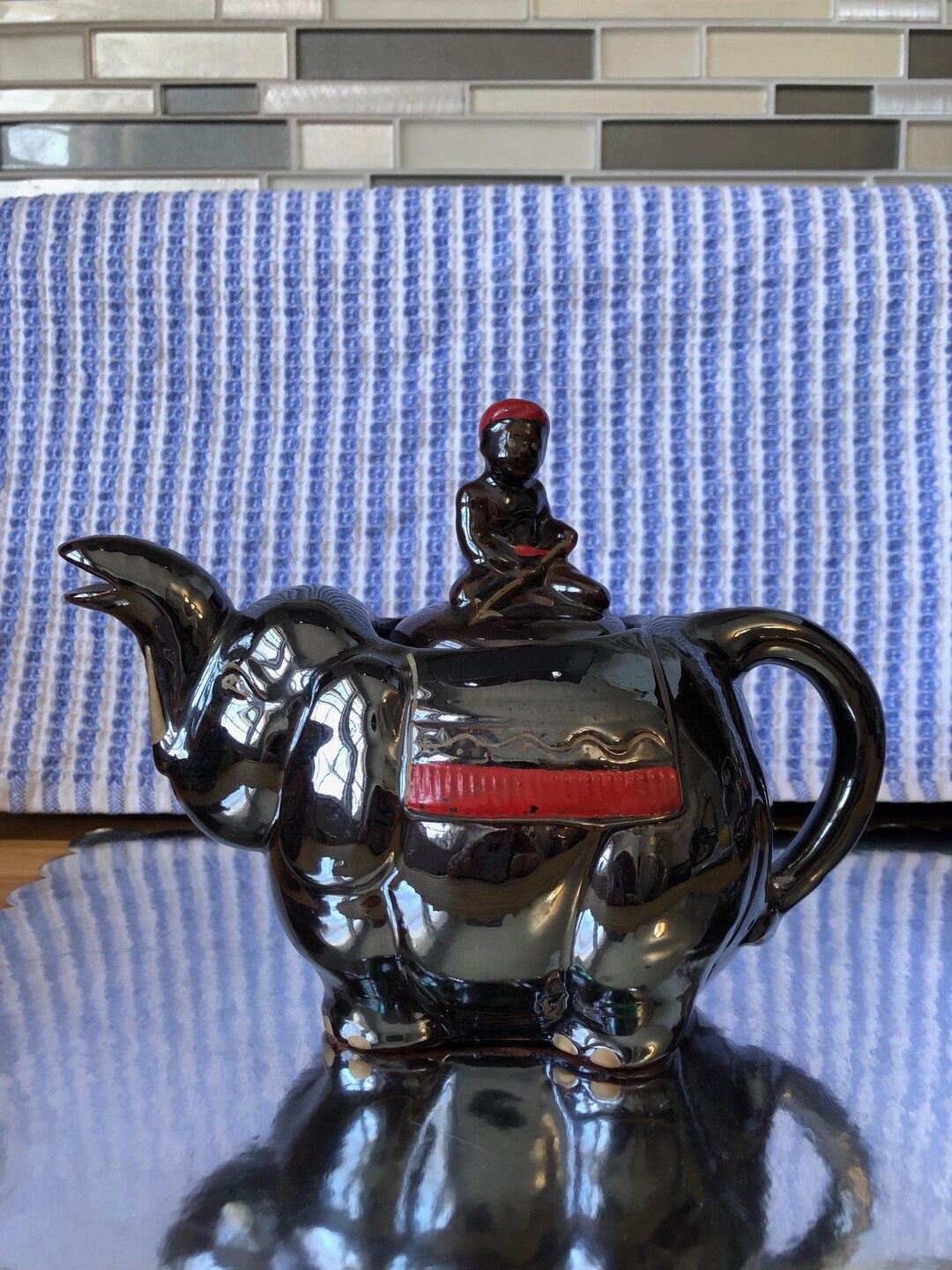 Elephant Boy Teapot Set With Creamer and Sugar, NAPCO, Japan - Etsy