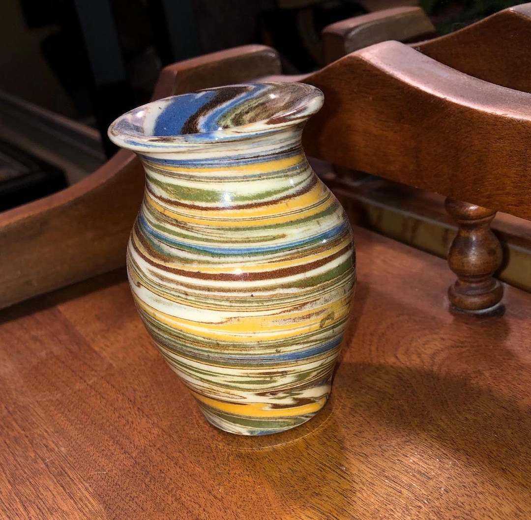 Mid-century Desert Sands Swirl Pottery Vase – A Masterpiece of American ...